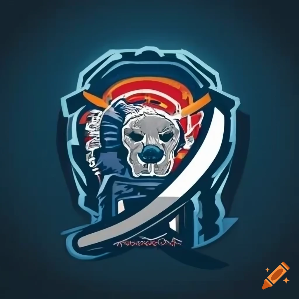 Ice hockey sports team logo on Craiyon