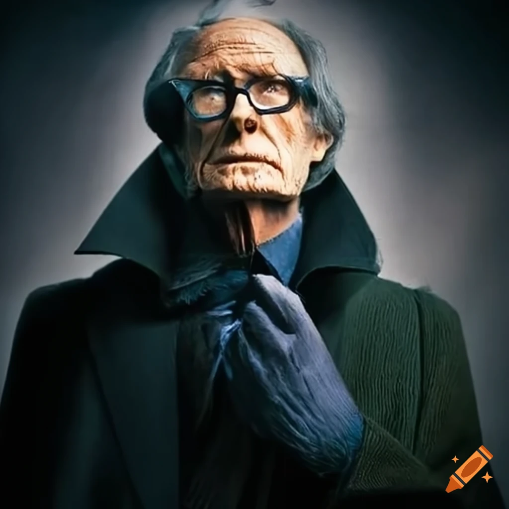 Actor bill nighy in ebeneezer scrooge costume on Craiyon