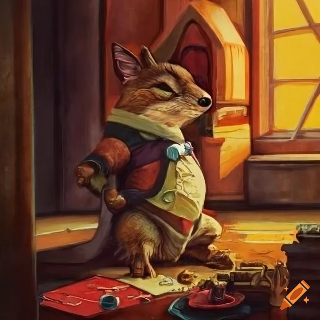 Intricate and detailed art inspired by Star Fox and Redwall with a ...