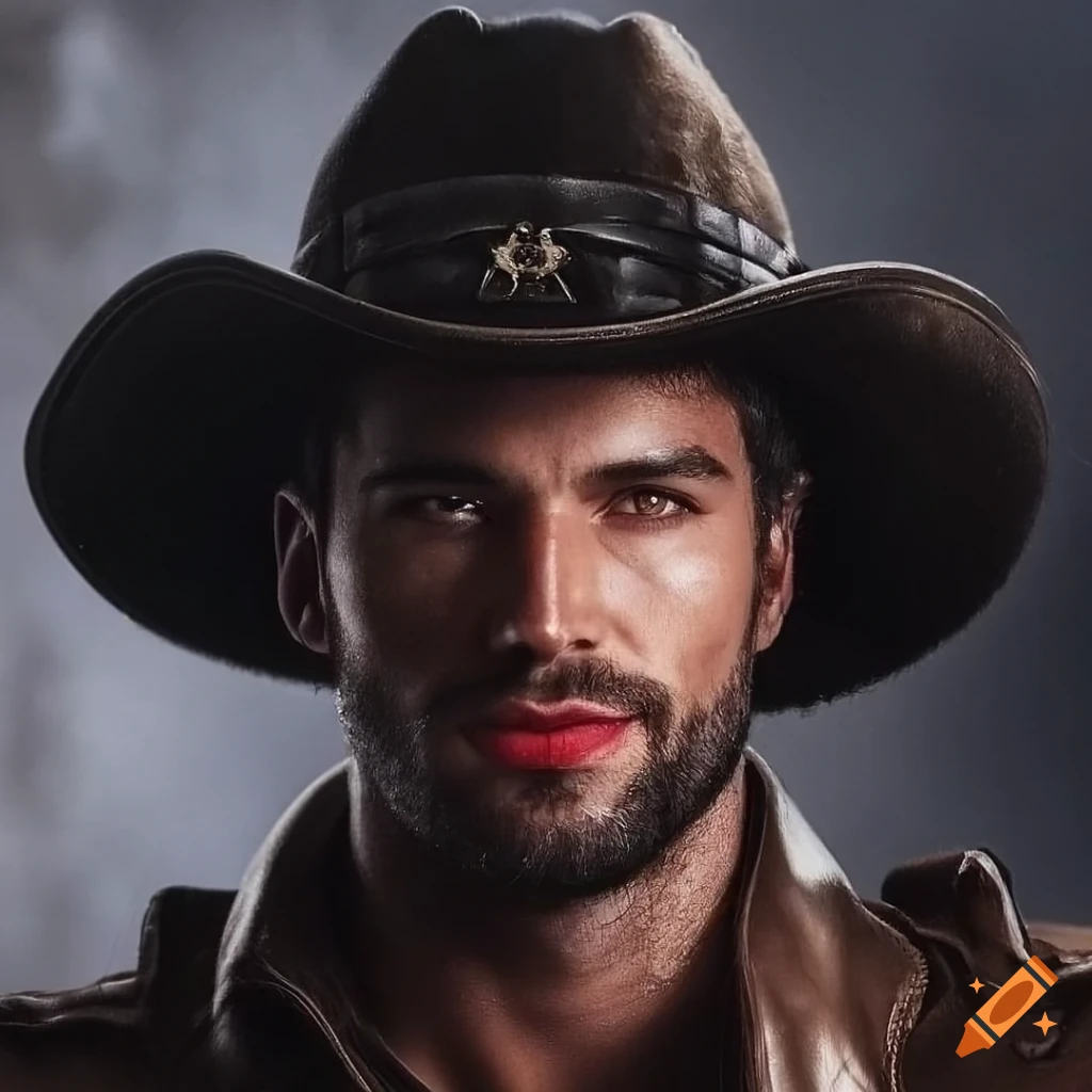 Hyperrealistic male sheriff with distinctive features on Craiyon