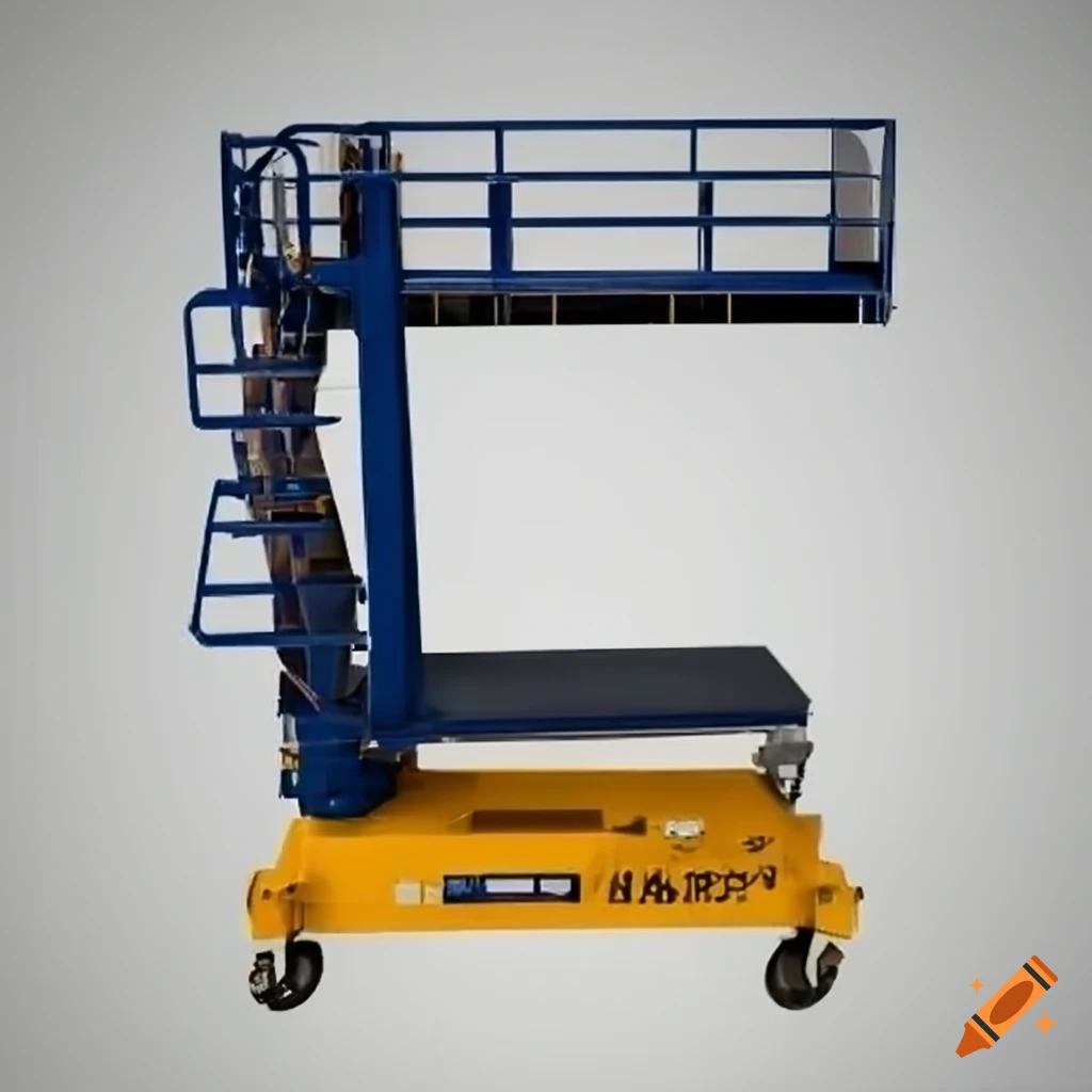 Mobile elevating work platform in a realistic setting without human ...