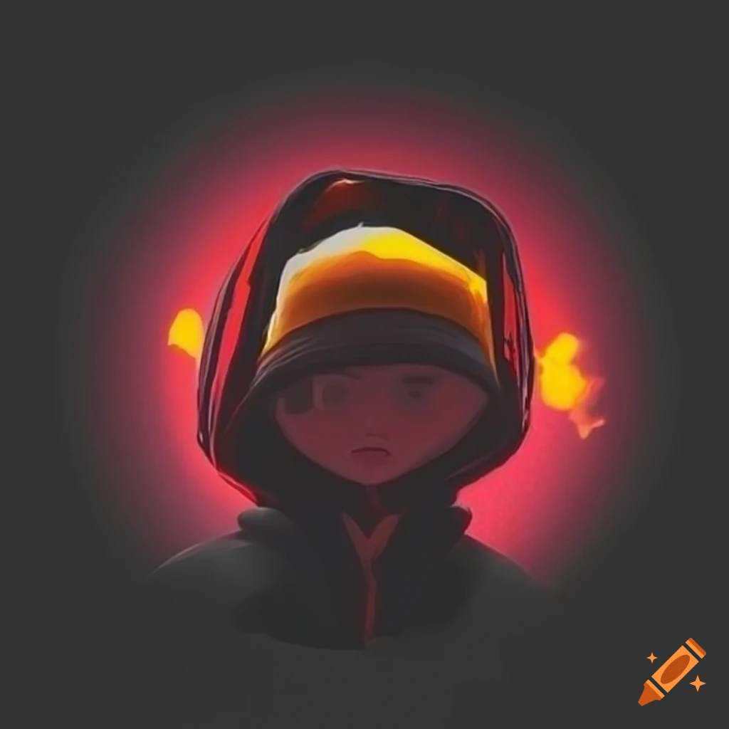 Epic phone profile picture with dark red, yellow, and black color ...