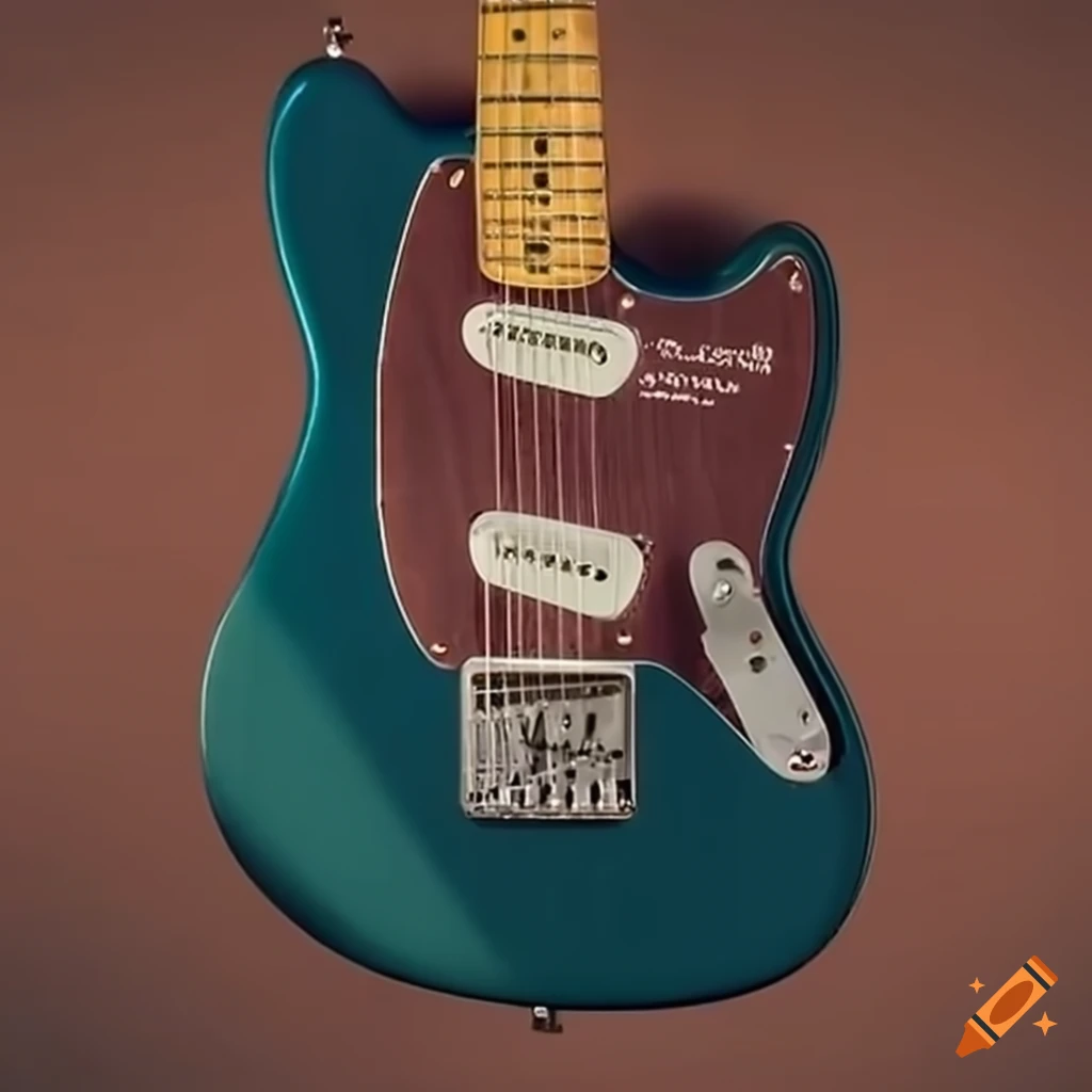 Unique guitar combining fender mustang and fender telecaster designs on ...