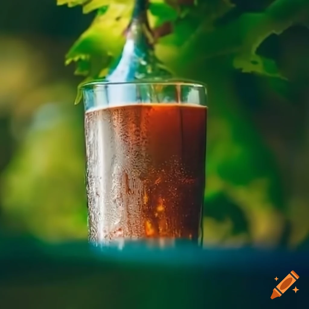 Tree taking a drink from a beverage on Craiyon