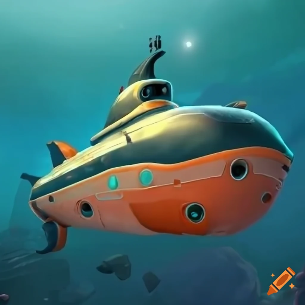 Subnautica seamoth submarine on Craiyon