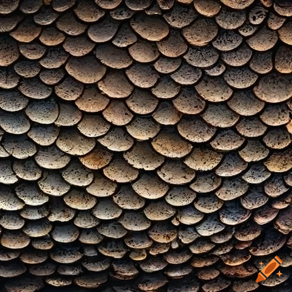 Fish scales texture close-up on Craiyon