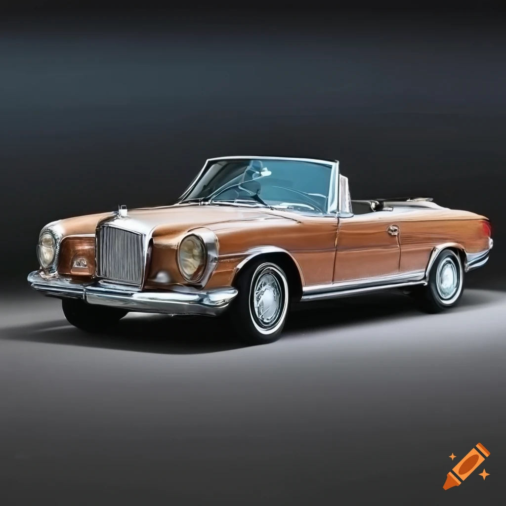 1972 mercedes 250c coupe convertible on Craiyon