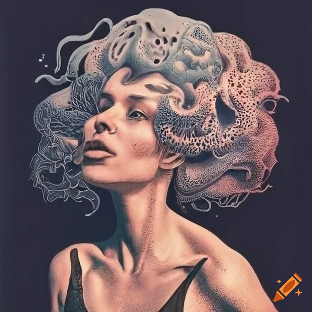 Artistic collage of various artists' works on Craiyon