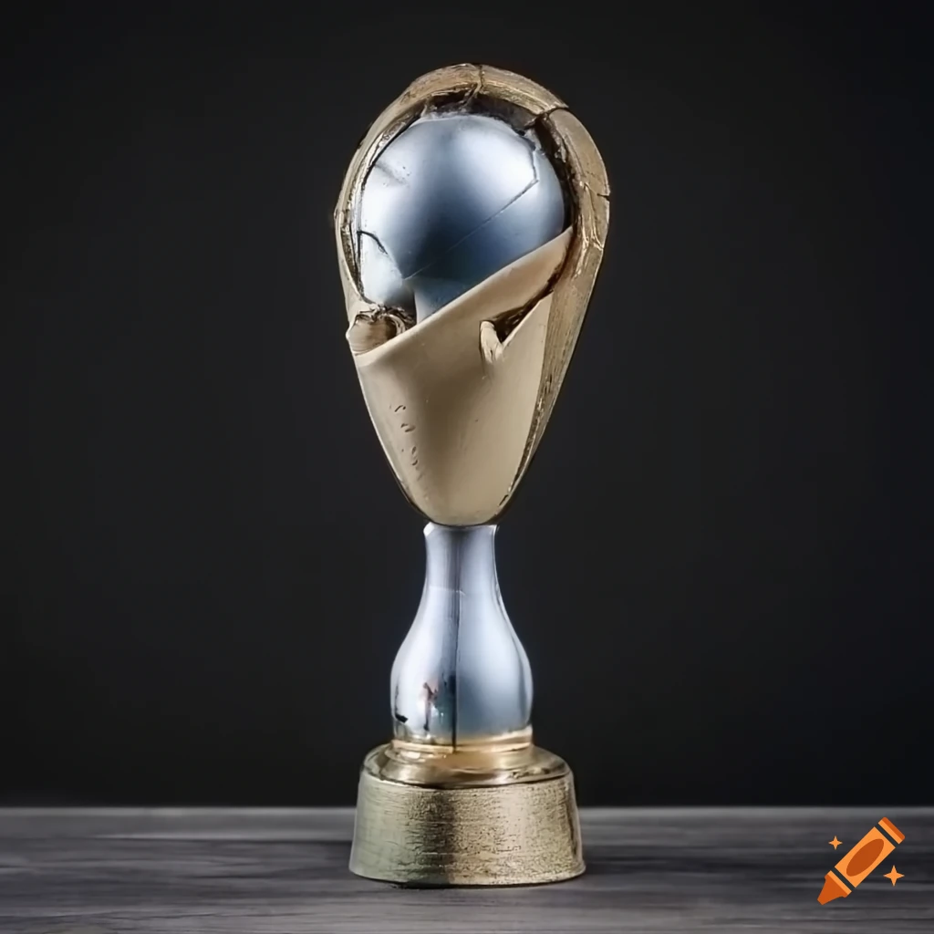 Soccer trophy inspired by puchar polski design on Craiyon