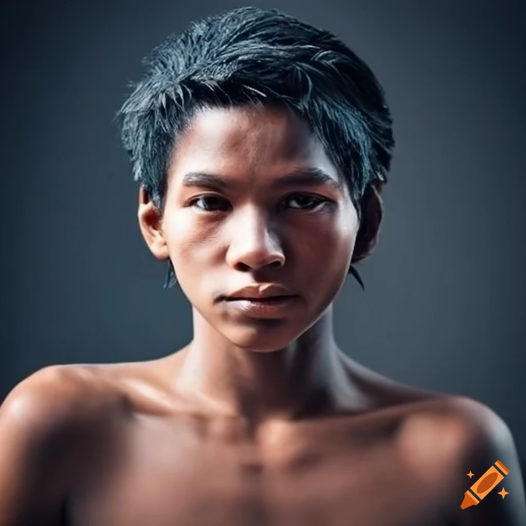 Confident young indigenous man displaying his heritage on Craiyon