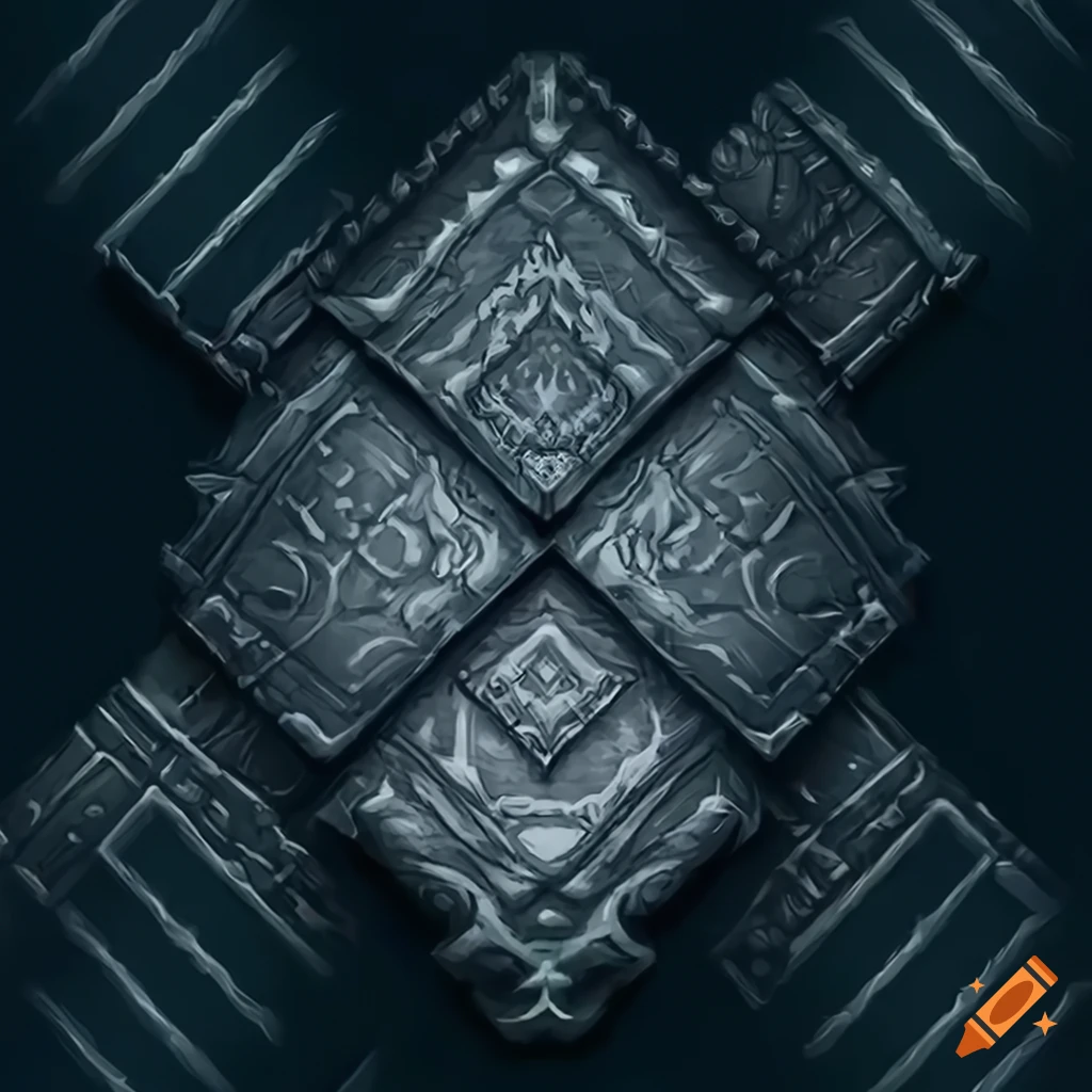 Simple silver pattern rpg ui border on Craiyon