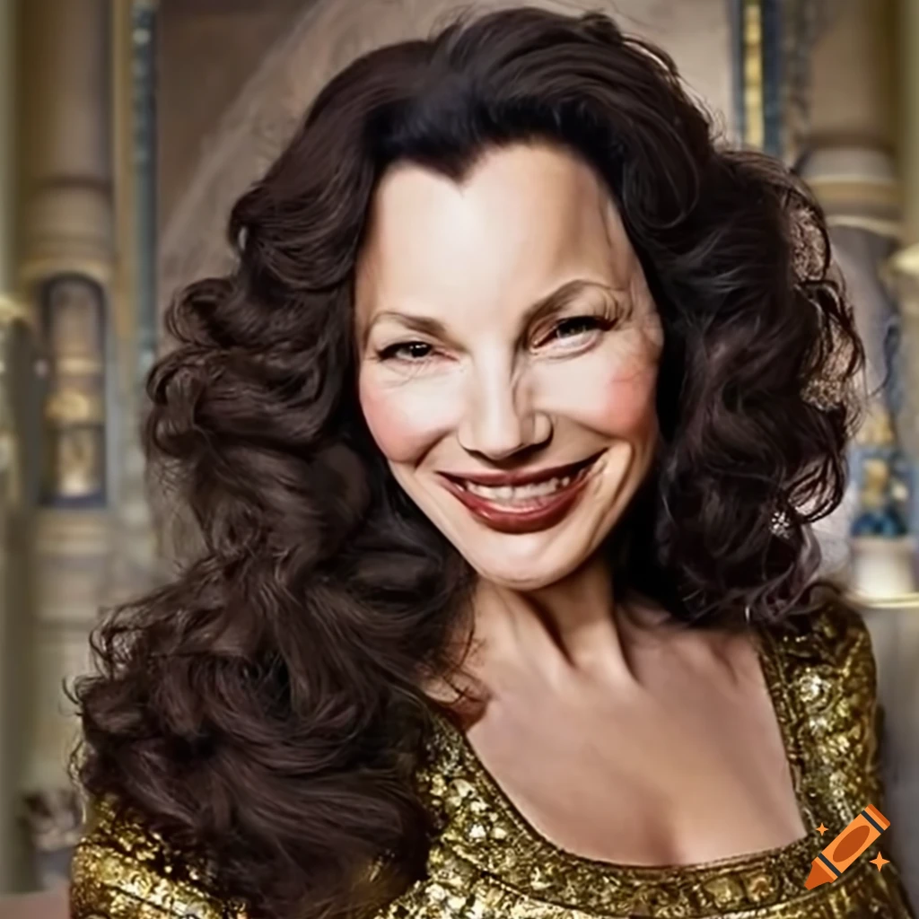 Highly detailed photo-realistic portrait of Fran Drescher with ...