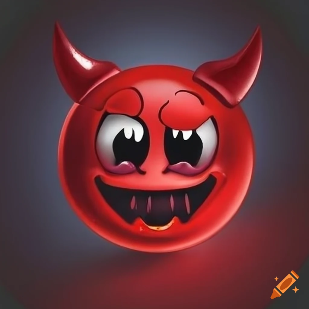 Devil smiley emoji on Craiyon