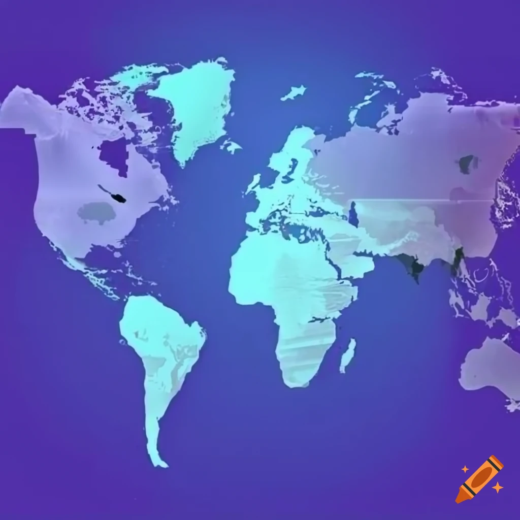 Global map of 196 INTERPOL member countries on purple presentation ...