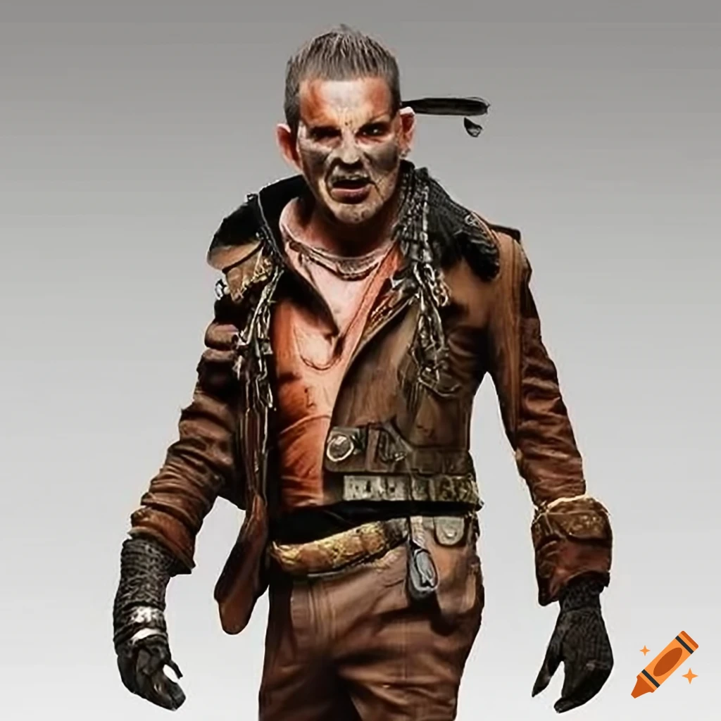 Costumed man inspired by mad max style on Craiyon