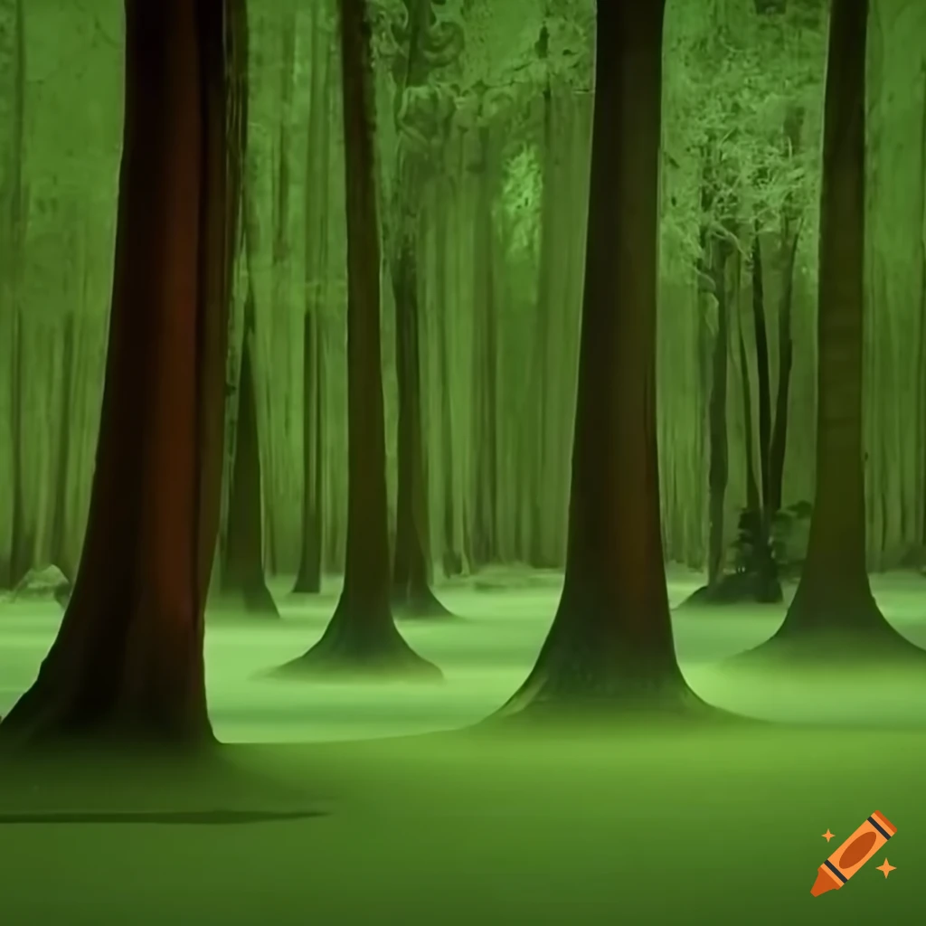 Grove of trees on Craiyon