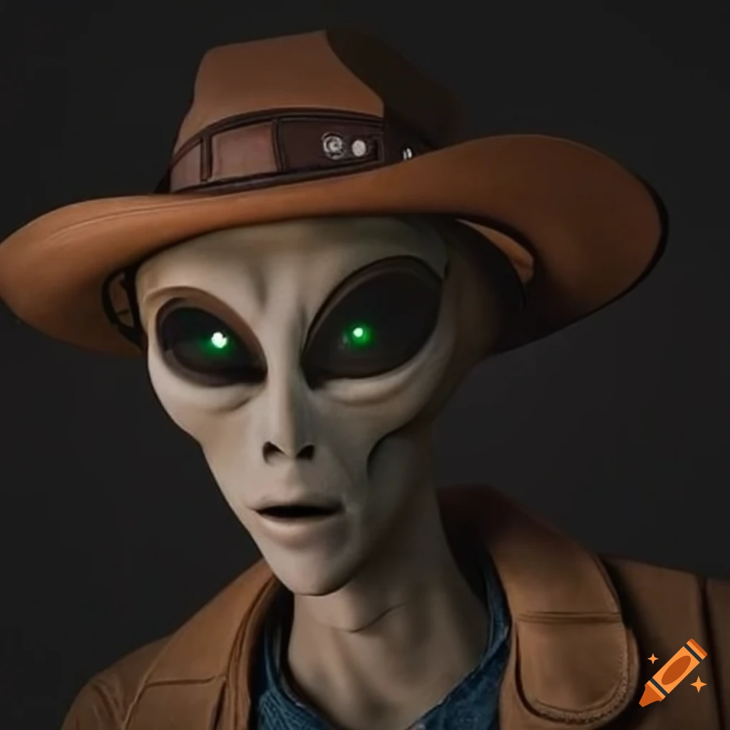 Cowboy alien on Craiyon