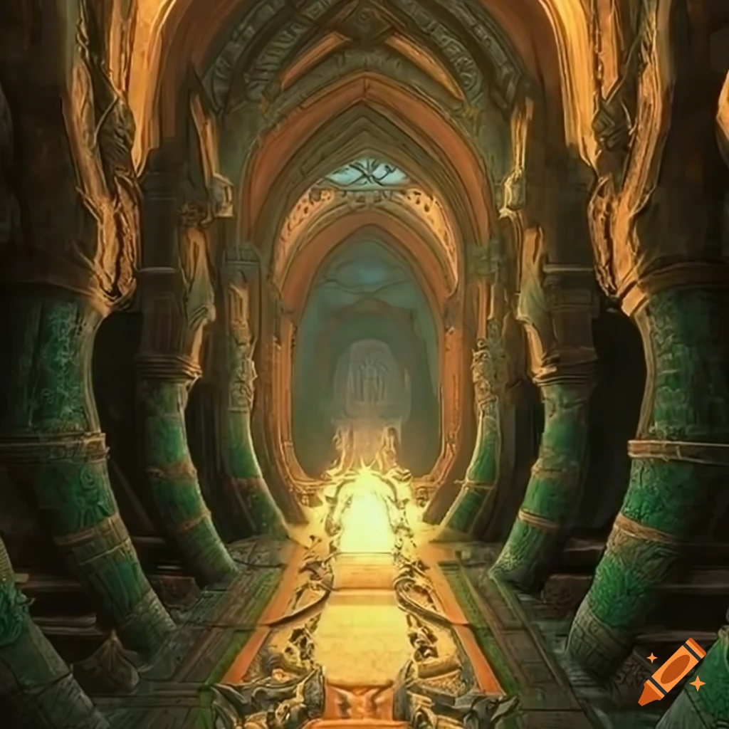 Path leading to futuristic elven citadel on Craiyon