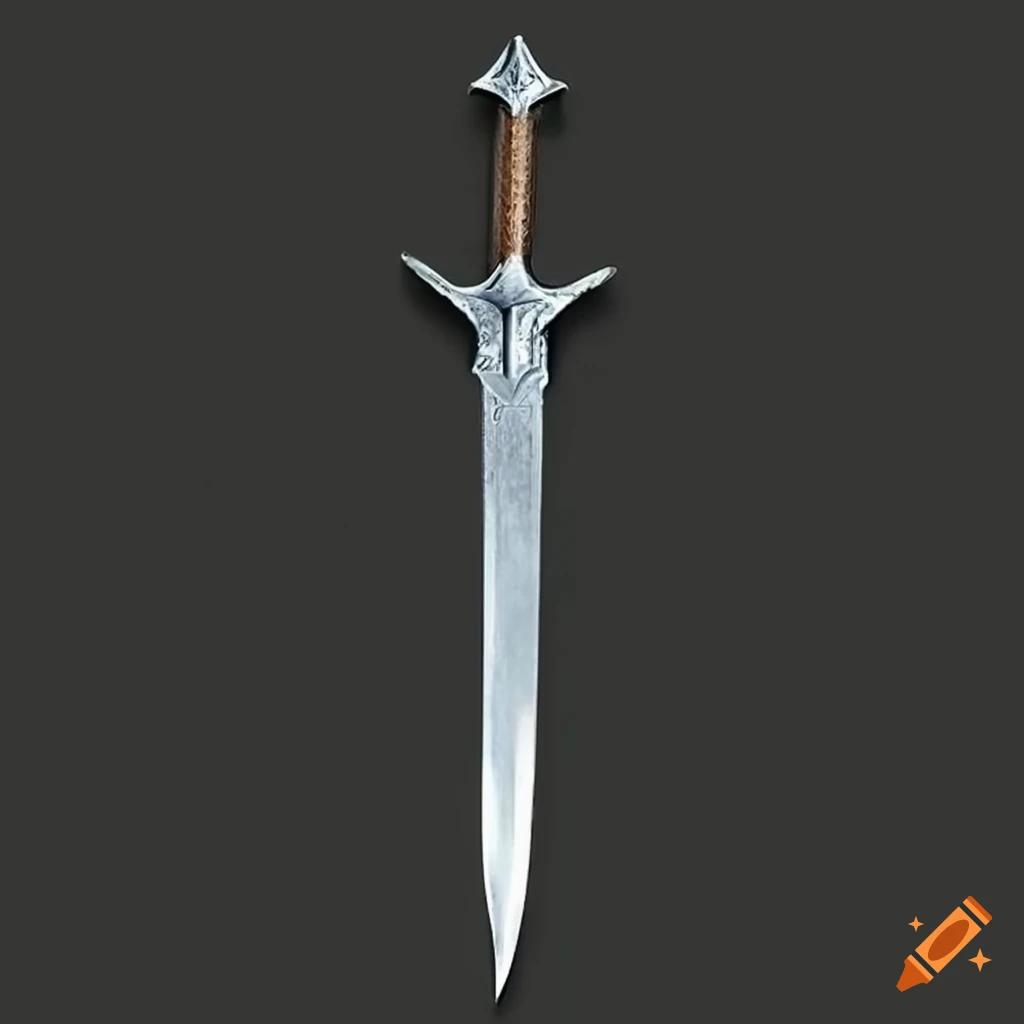 Medieval fantasy style crossed blades on Craiyon