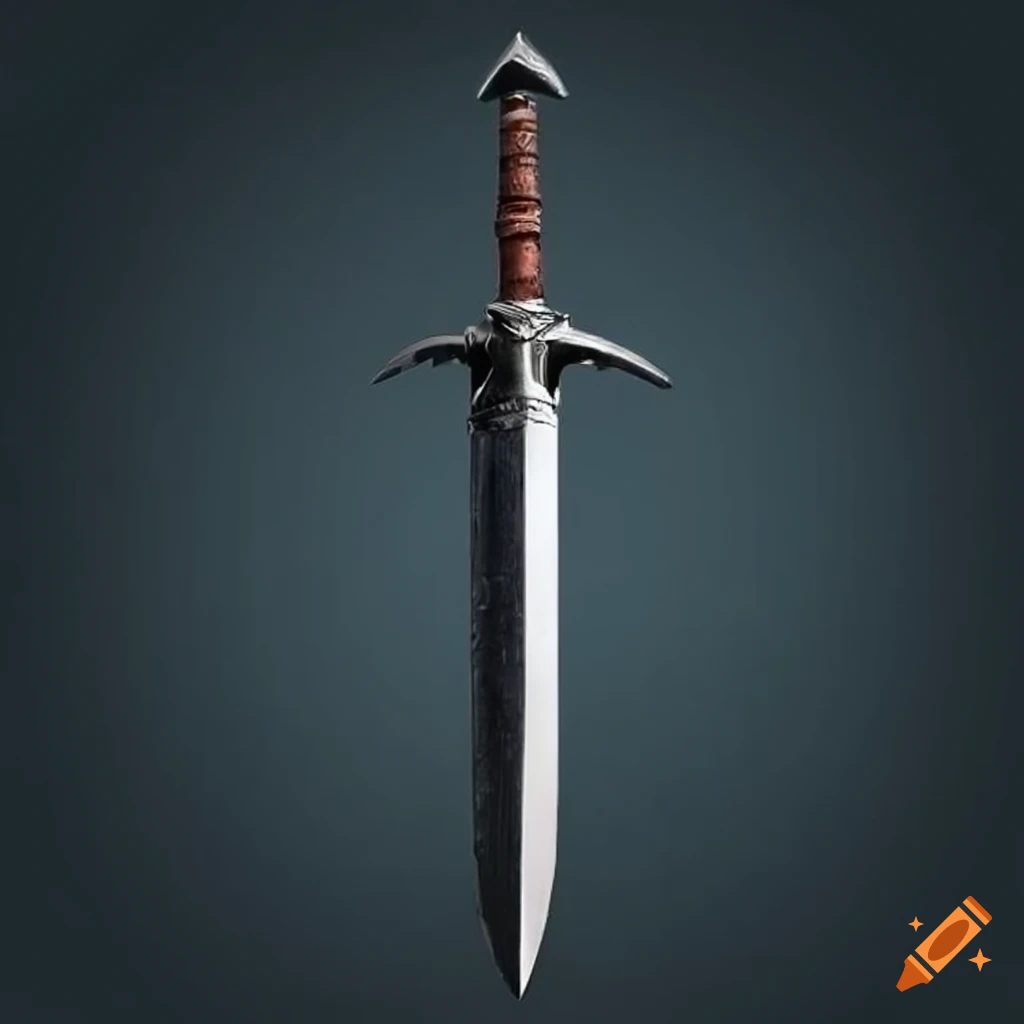 Medieval fantasy cross blades in an artistic style on Craiyon