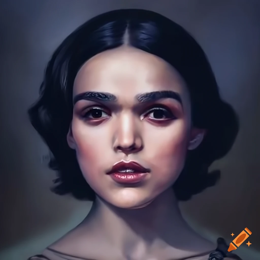 Highly detailed portrait of Rachel Zegler as Snow White in dynamic style on Craiyon