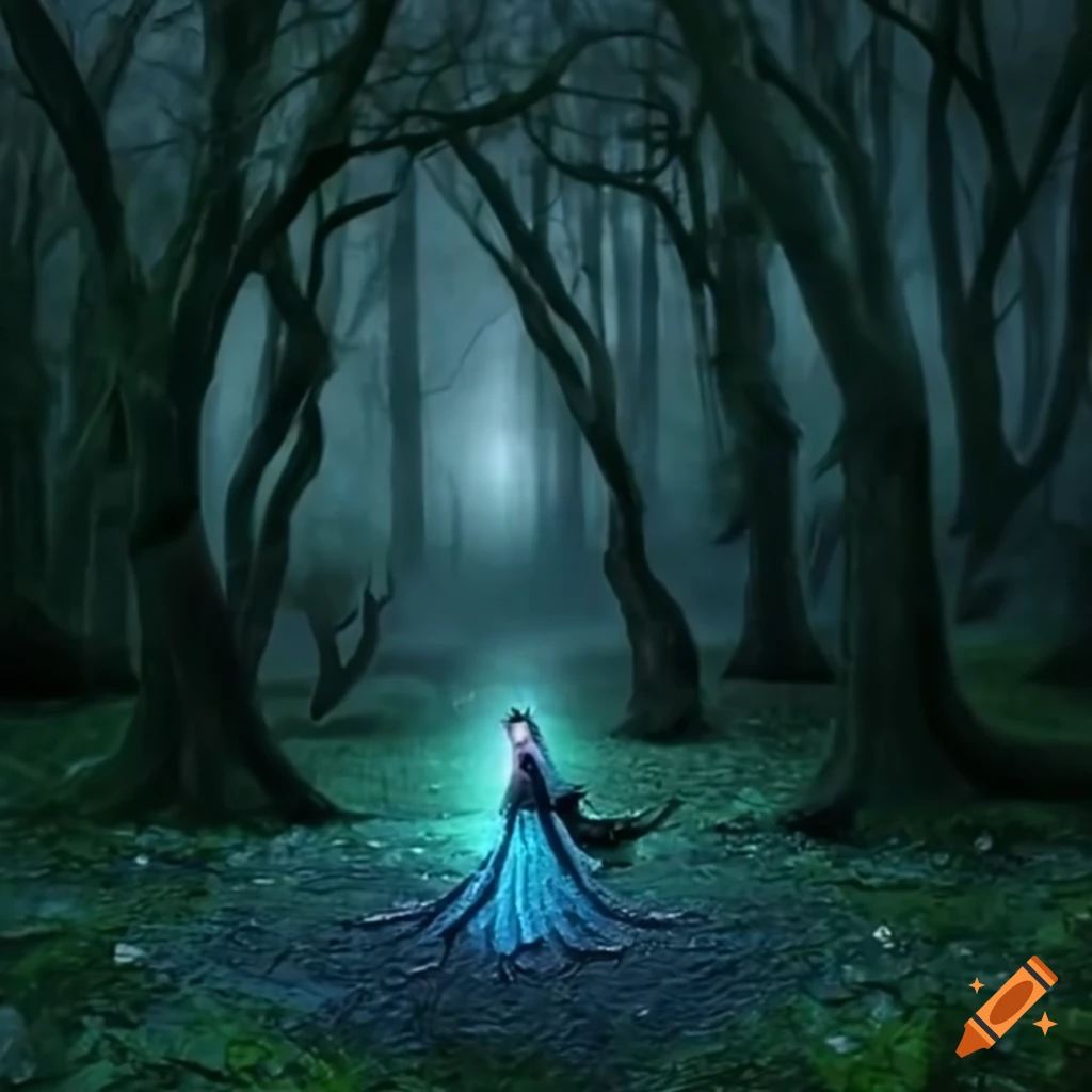 Enchanted fairy ring in a mystical spring forest on Craiyon