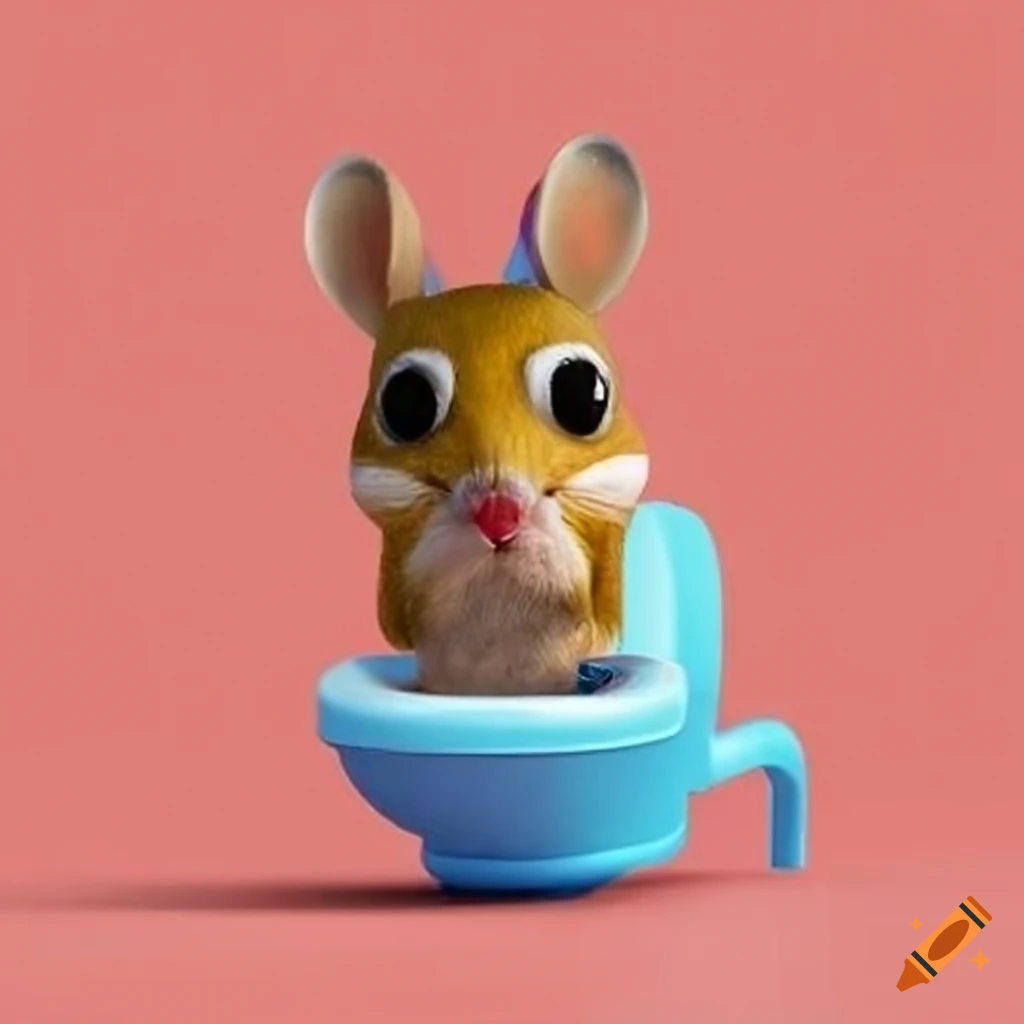 Kangaroo rat with a skibidi toilet twist on Craiyon