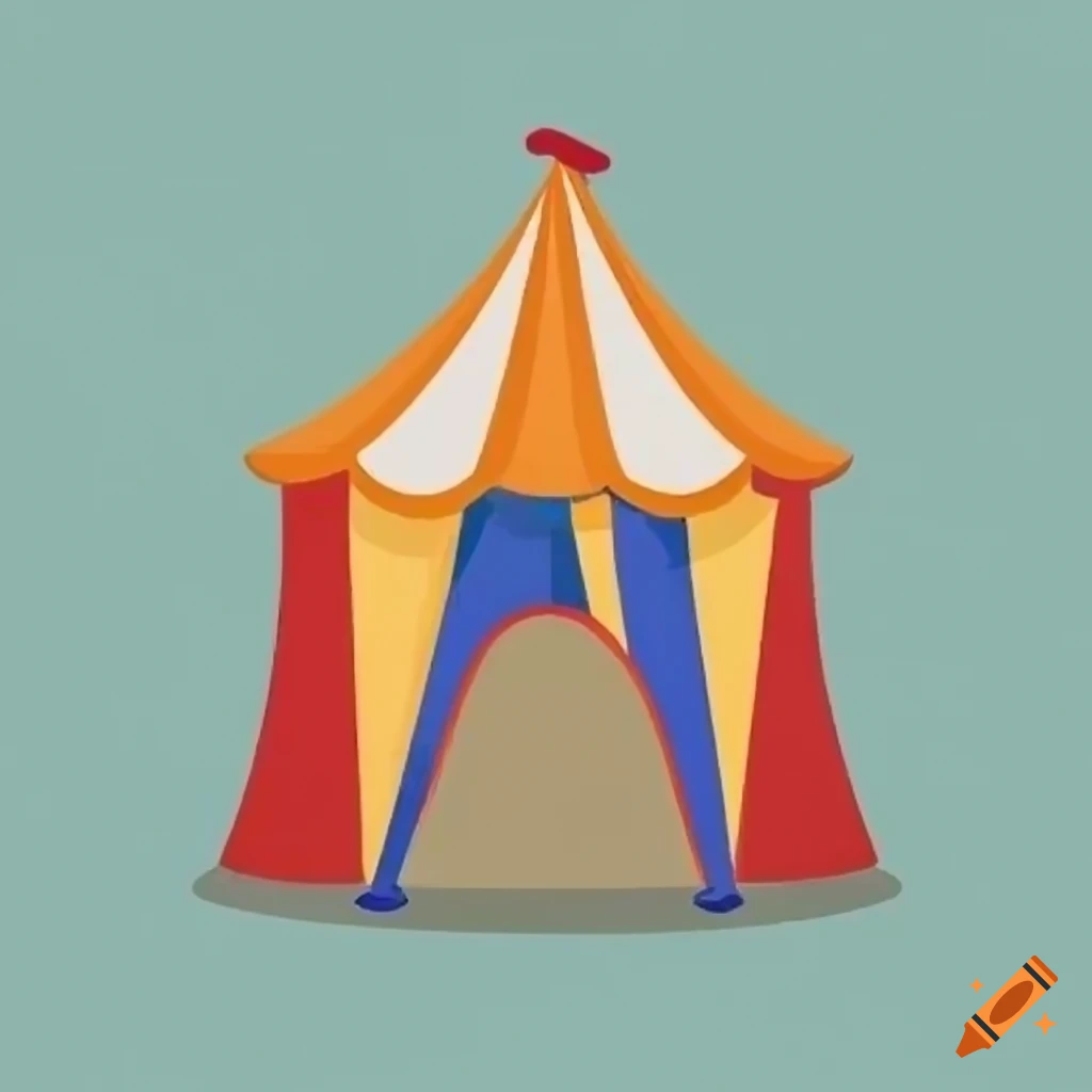 Simple circus illustrations for children on Craiyon