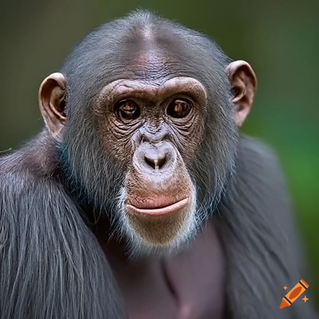 Chimpanzee on Craiyon