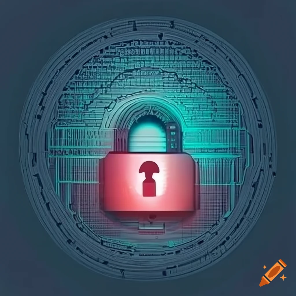 Cybersecurity concept image on Craiyon