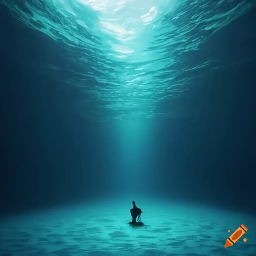 Abstract japanese mystical underwater place for passing souls on Craiyon