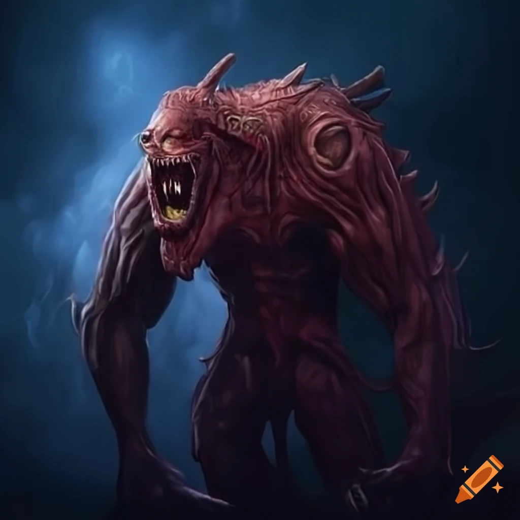 Mysterious creature on Craiyon