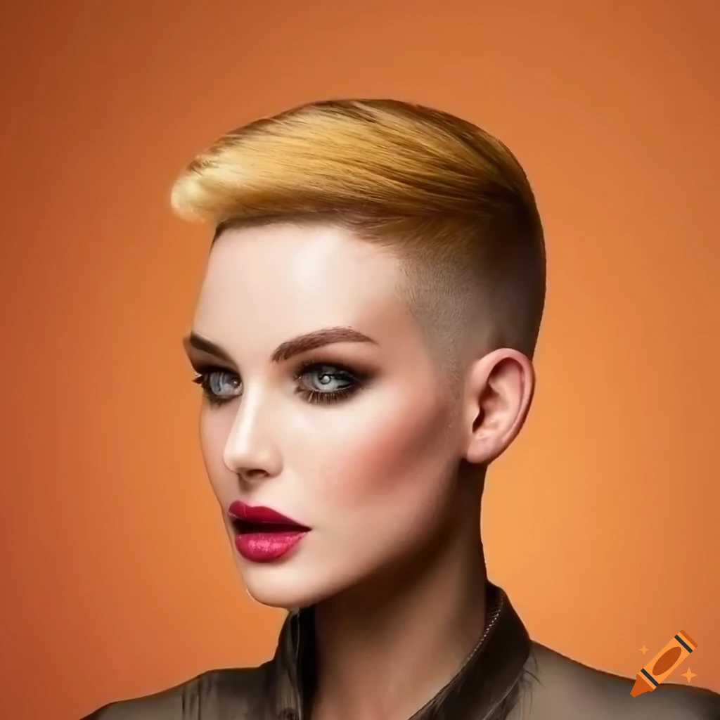 Beautiful 25-year-old woman with vibrant amber brown eyes and a golden ...