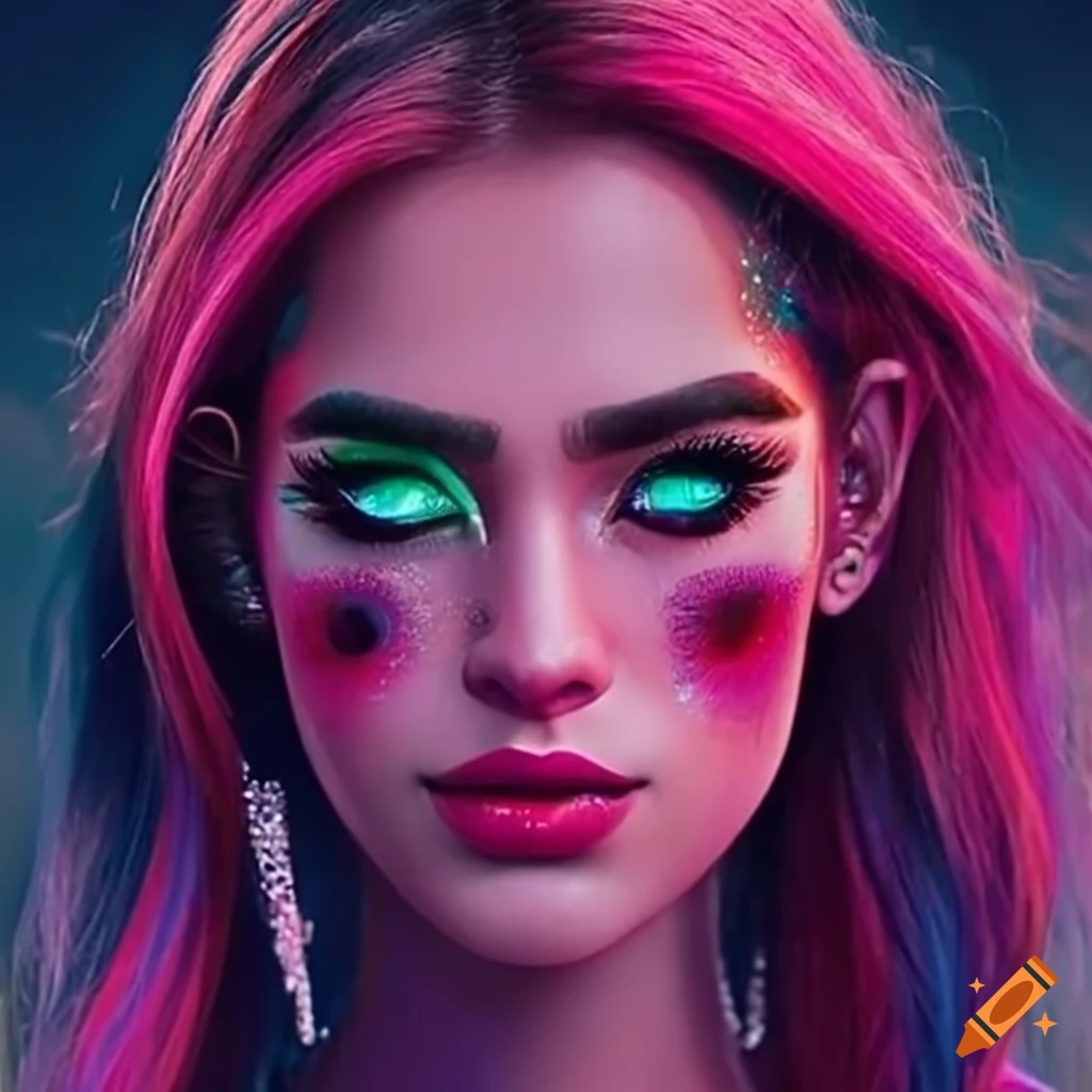 Two fantasy characters with unique features on Craiyon