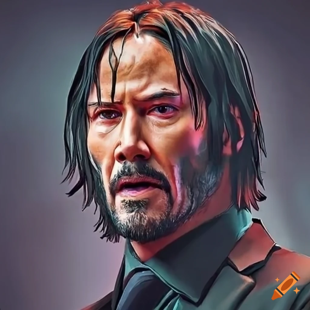 Group photo of John Wick, Rami Malek, Alexy Riley, Eminem, and Irakli on Craiyon