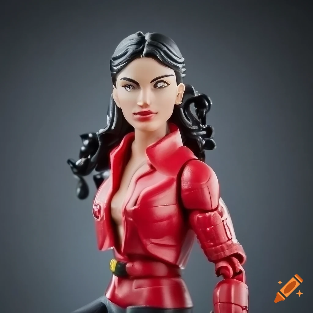 Woman with porcelain complexion, green eyes, and curly dark hair on Craiyon