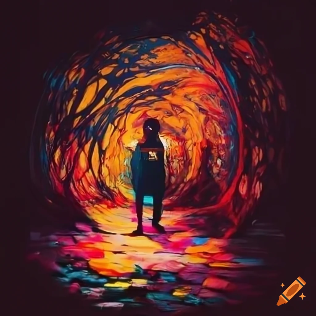 Album art for 'trap rap' with an abstract design on Craiyon