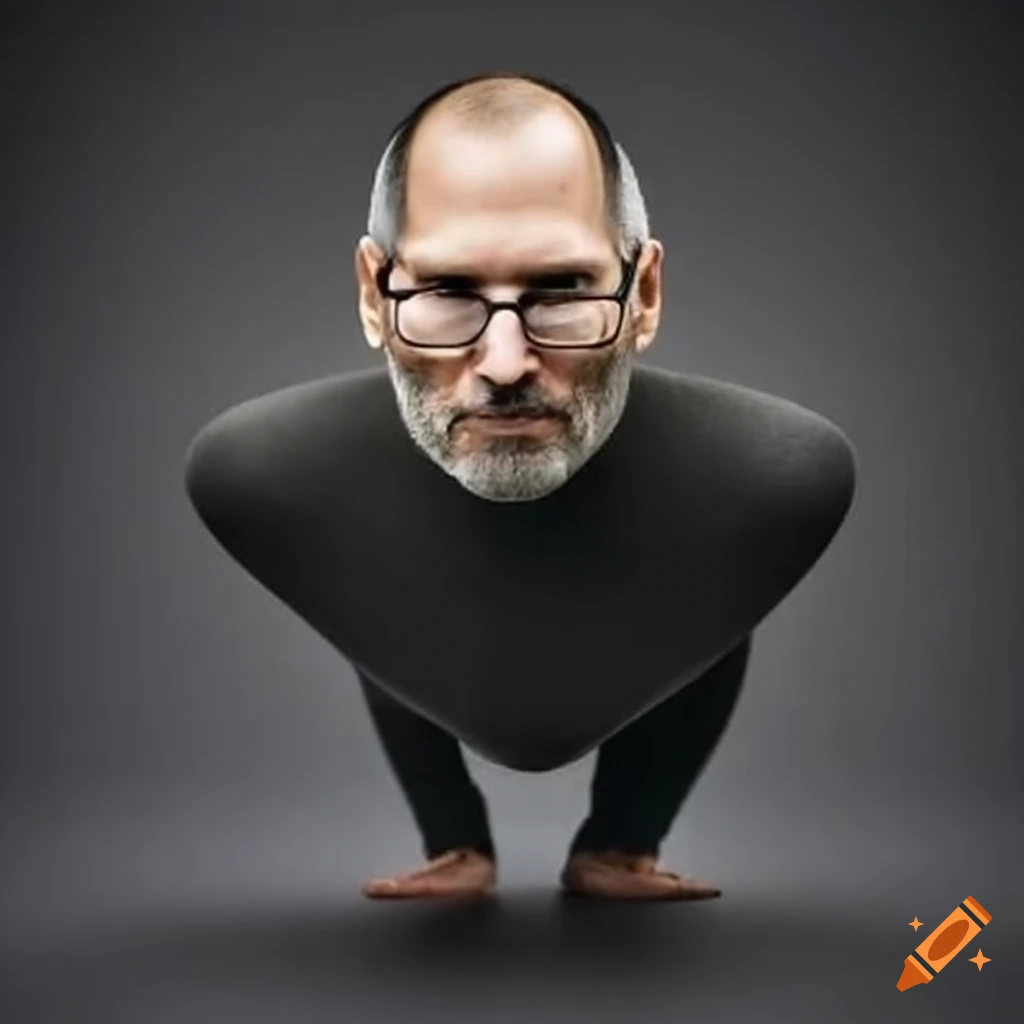 Steve jobs crawling on Craiyon