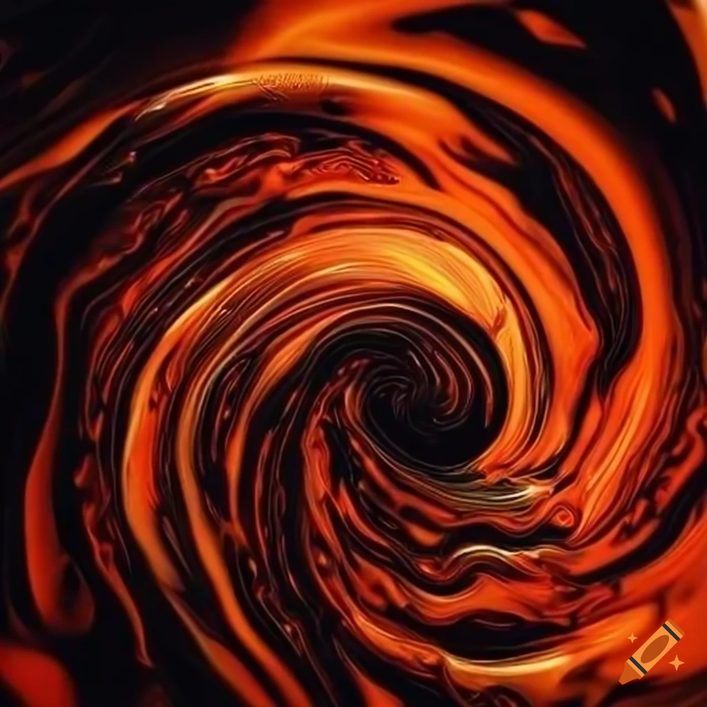 Swirling miasma of fiery colors on Craiyon