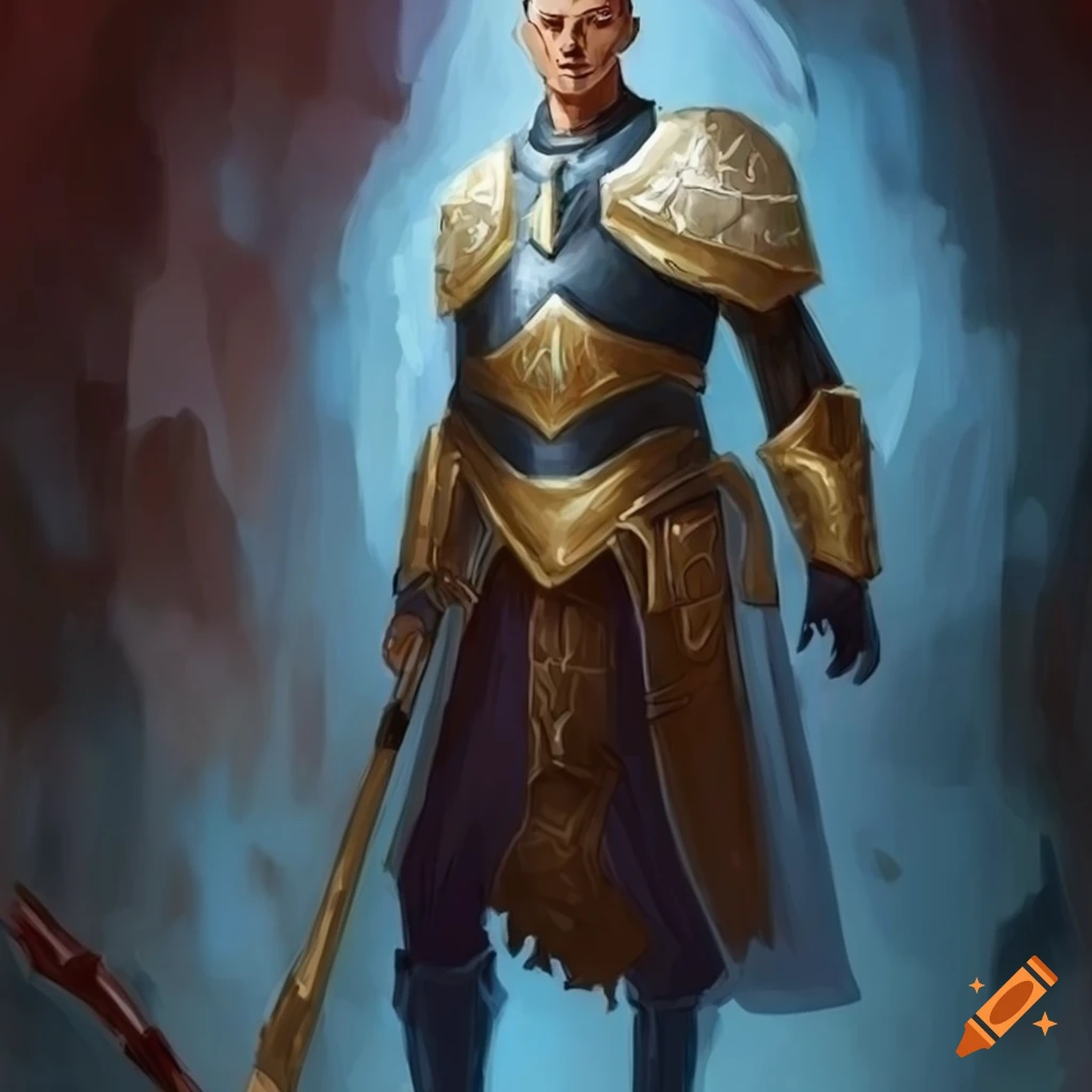 Illustration of dalinar kholin with white hair and golden shardplate ... Illustration of dalinar kholin with white hair and golden shardplate ...