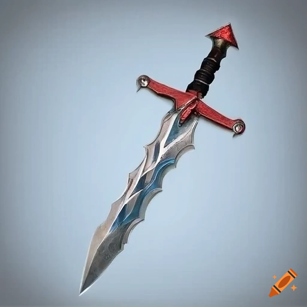 Medieval fantasy style crossed blades on Craiyon