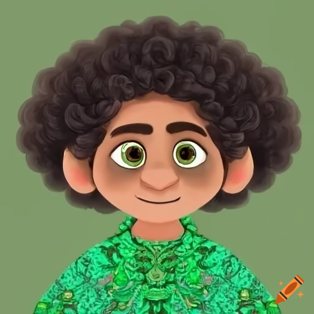 Short Colombian man resembling Bruno Madrigal with a green ruana and ...