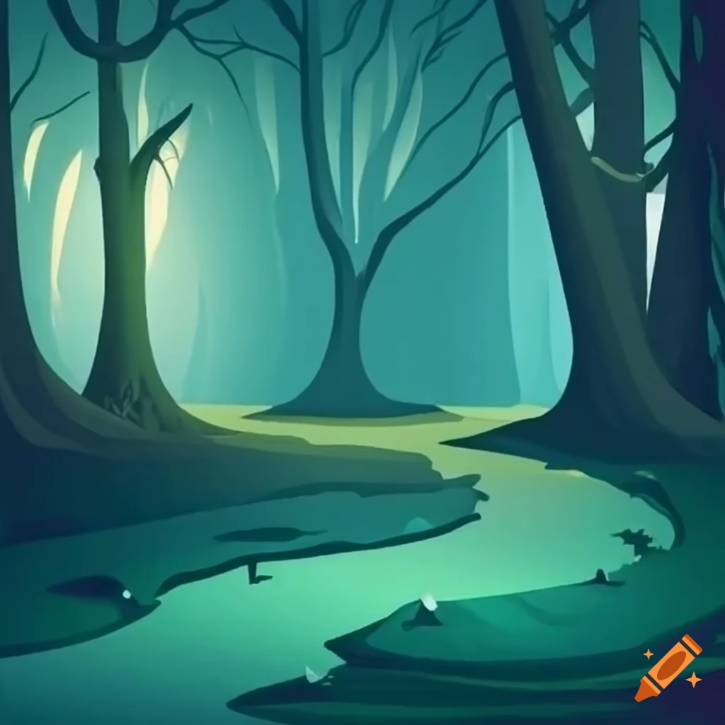 Enchanting magic forest on Craiyon