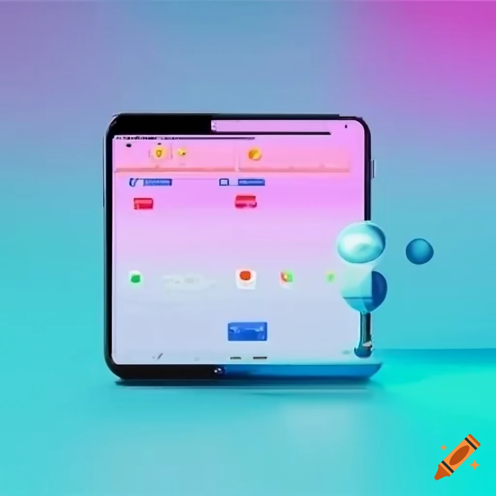 Advertisement for a ui kit on Craiyon