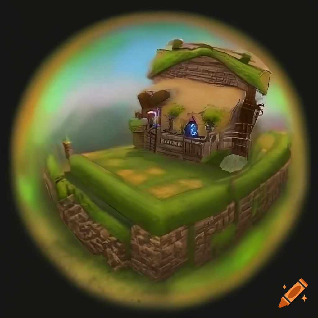 Surreal windmill in a corn field in bonelab/boneworks fantasy land ...