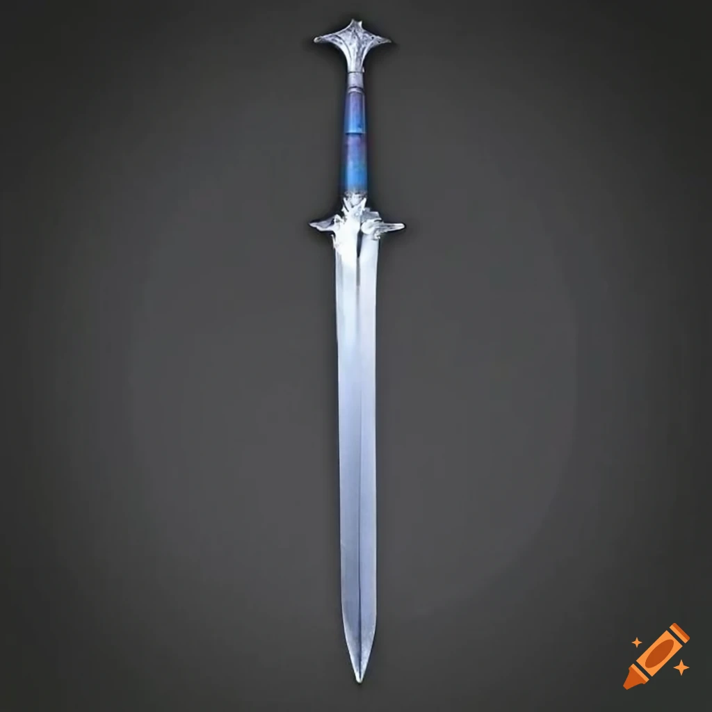 Medieval fantasy-style crossed blades on Craiyon