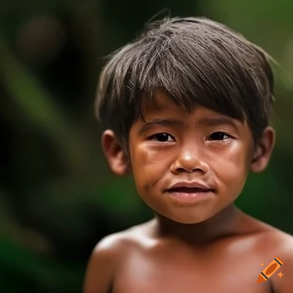 Dos niños de la selva del peru on Craiyon