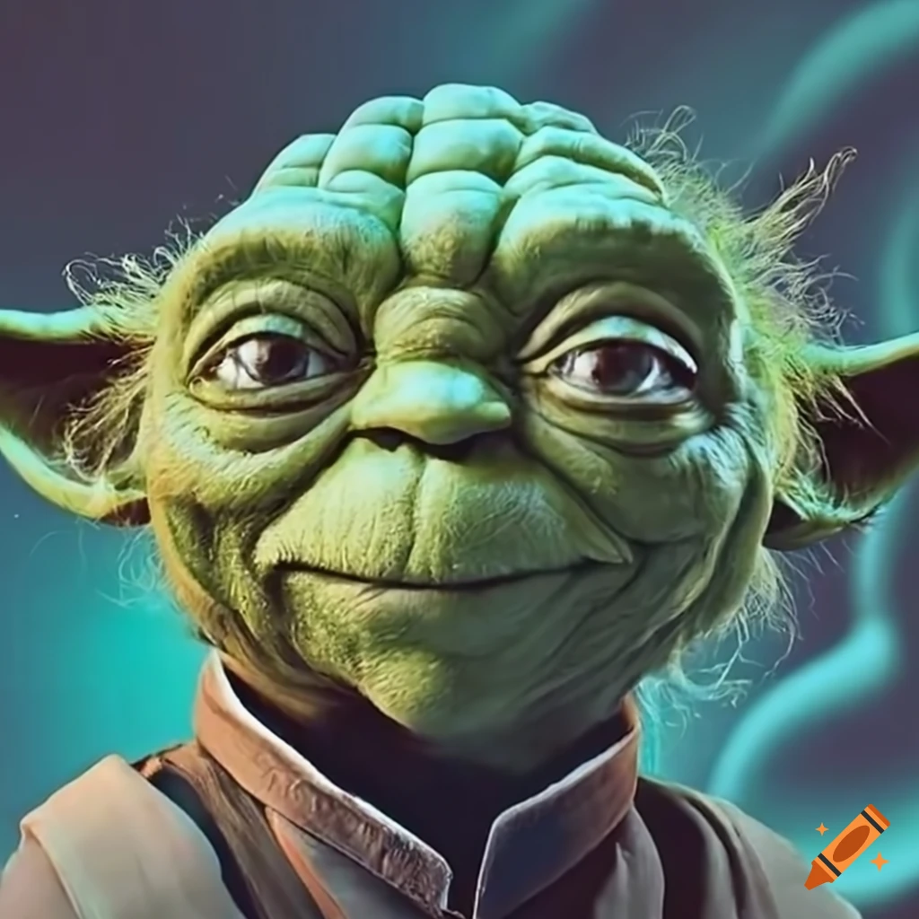 Yoda playing guitar at a rock concert on Craiyon