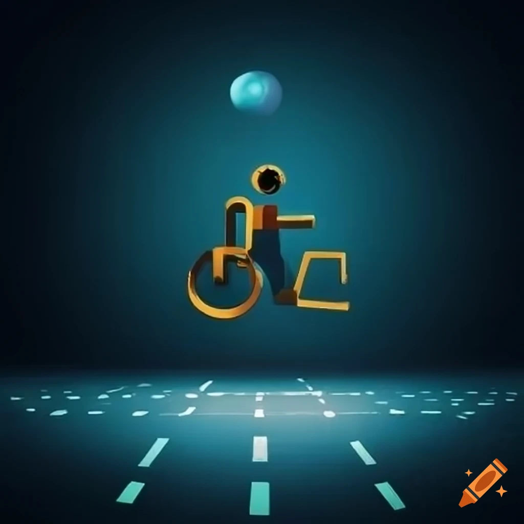 Inspiring cover art of a paved road with disability symbols towards a ...