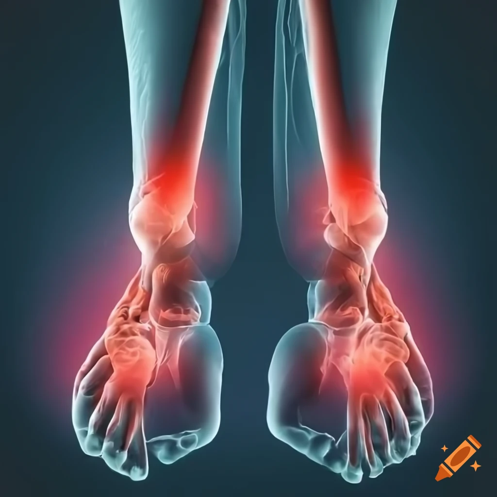 Person experiencing joint pain on Craiyon